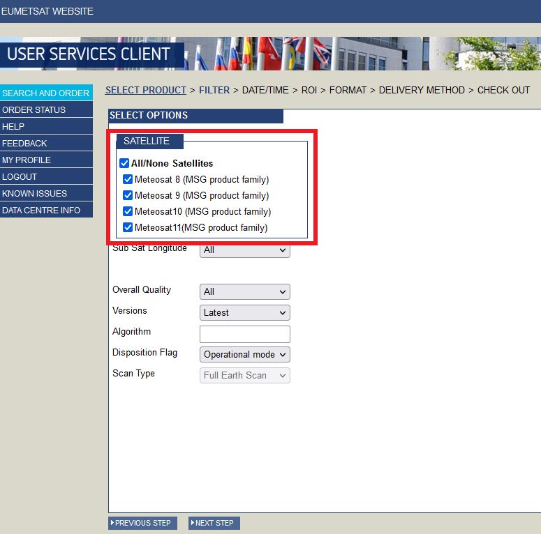 EUMETSAT - User Portal