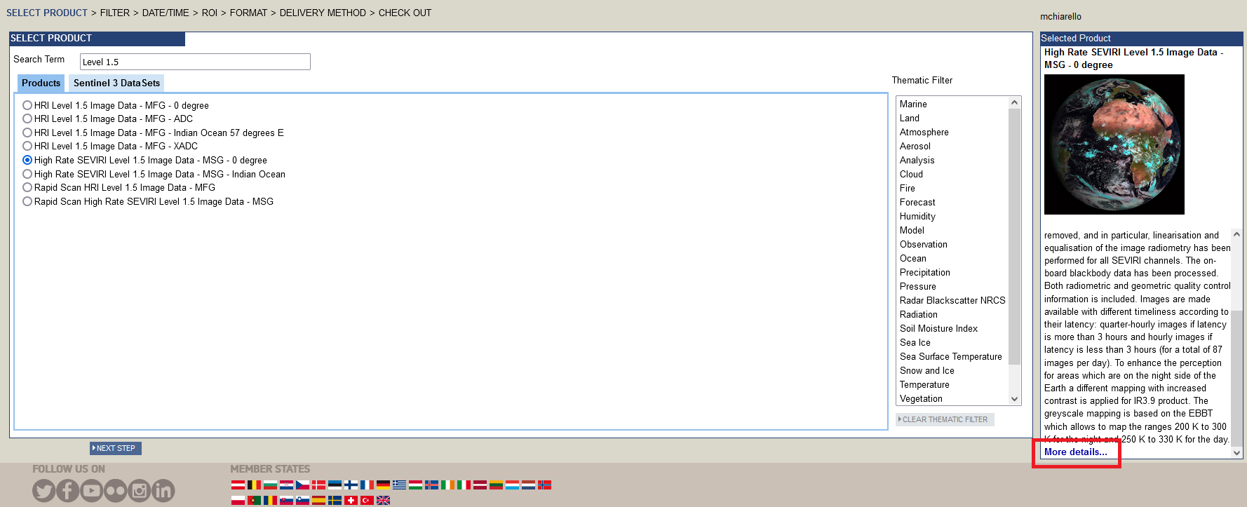 EUMETSAT - User Portal