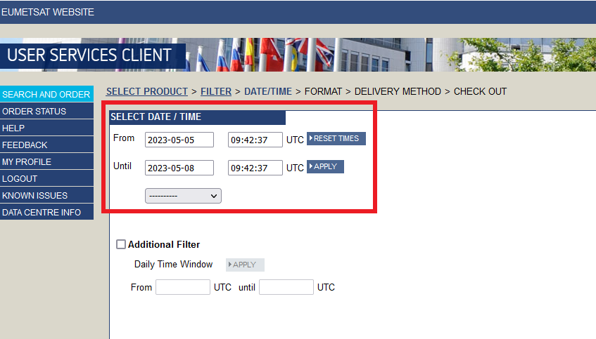 EUMETSAT - User Portal