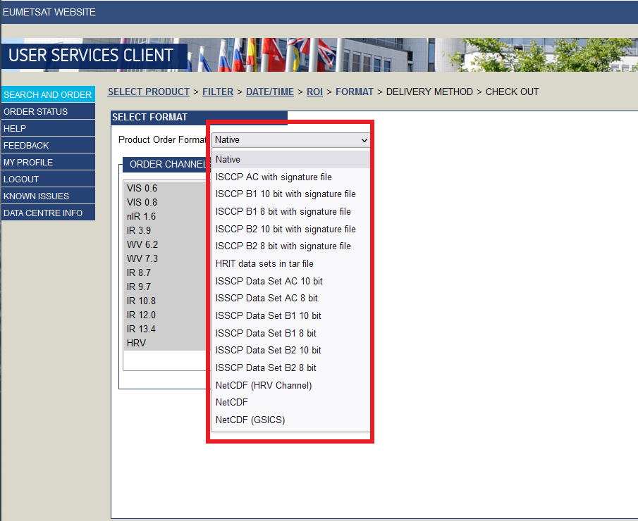 EUMETSAT - User Portal