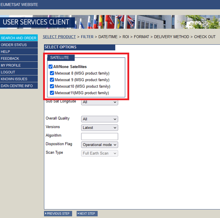 EUMETSAT - User Portal