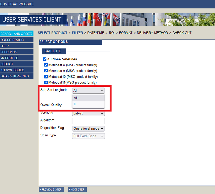 EUMETSAT - User Portal