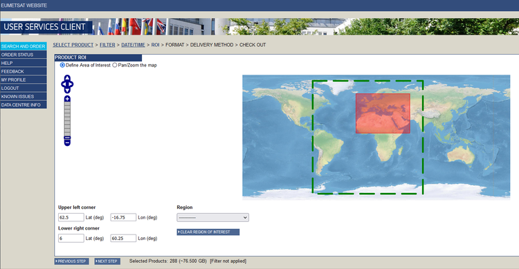 EUMETSAT - User Portal